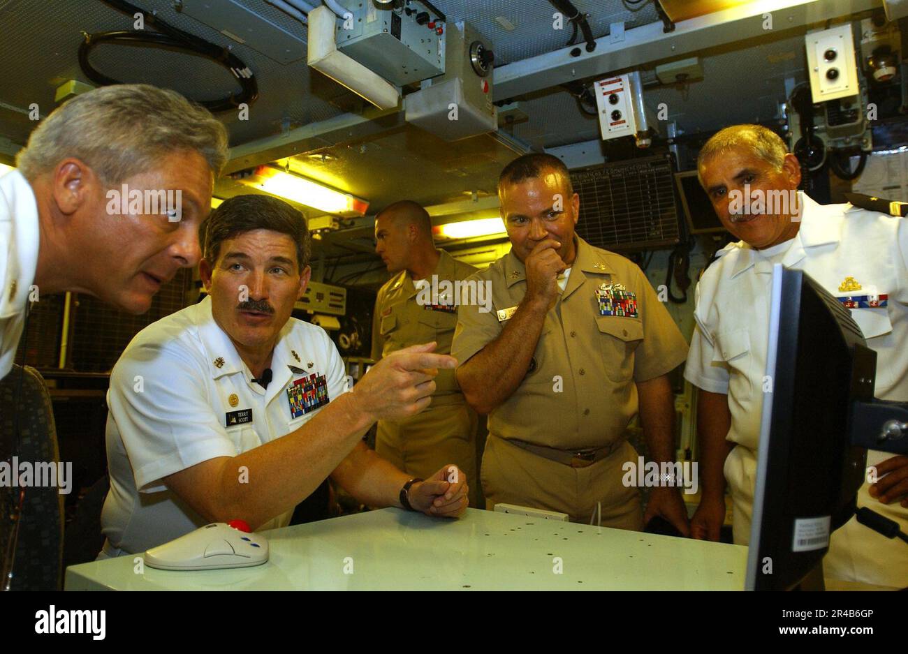US Navy Master Chief Petty Officer of the Navy (MCPON) Terry D. Scott ...