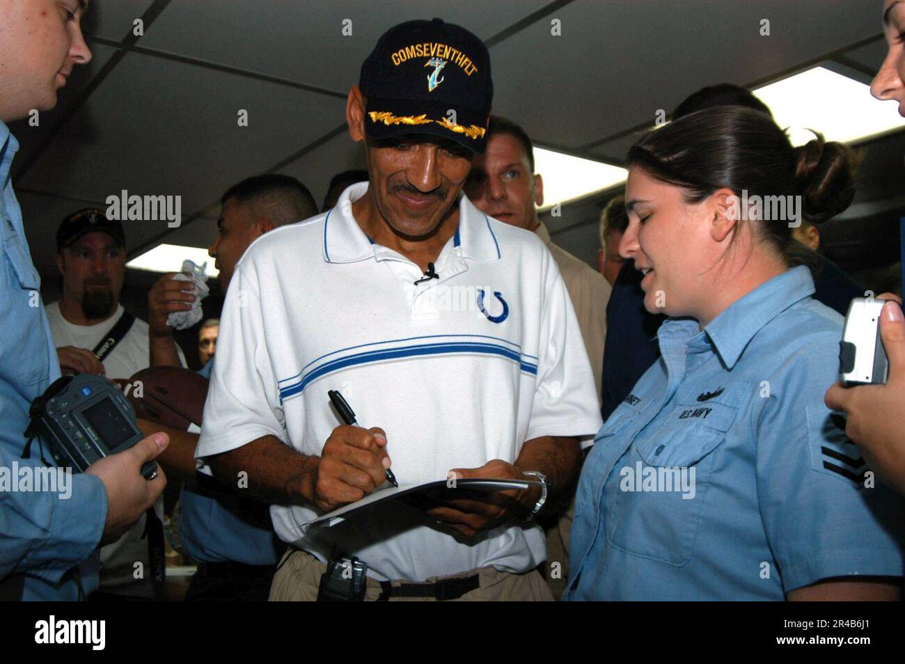 US Navy The head coach of the Indianapolis Colts football team Tony ...