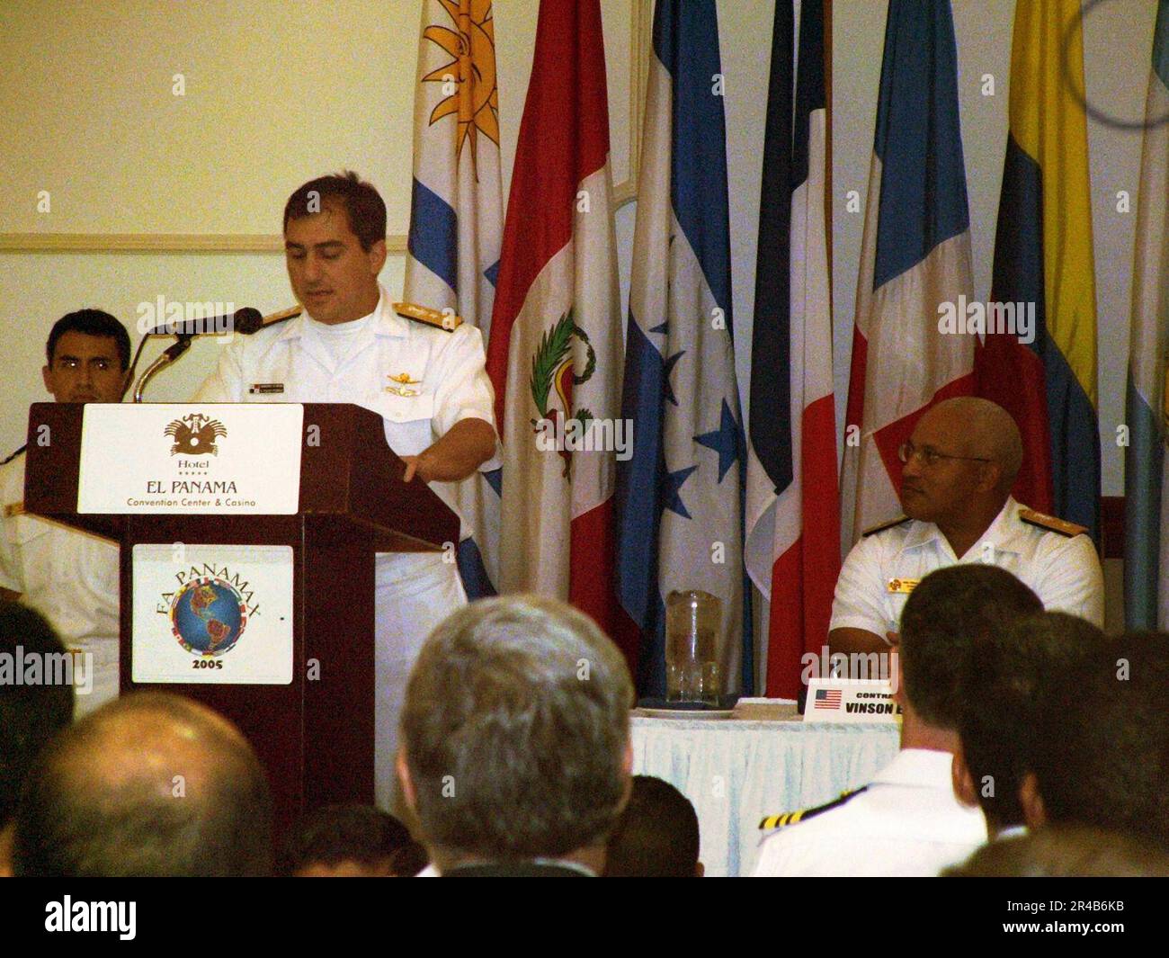 US Navy Panamanian National Maritime Services Director Adm. Richard ...