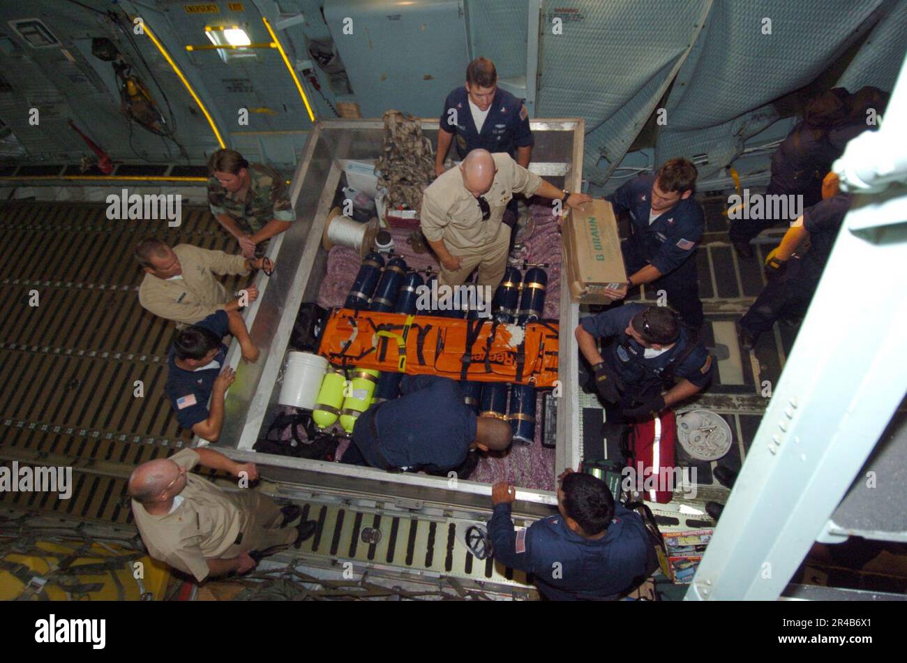US Navy Preparations to deploy ROV Super Scorpio Stock Photo - Alamy