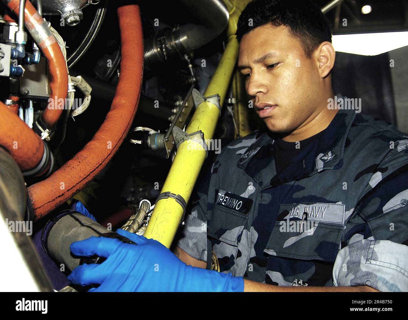 US Navy Aviation Machinist's Mate 3rd Class assigned to Patrol Squadron ...