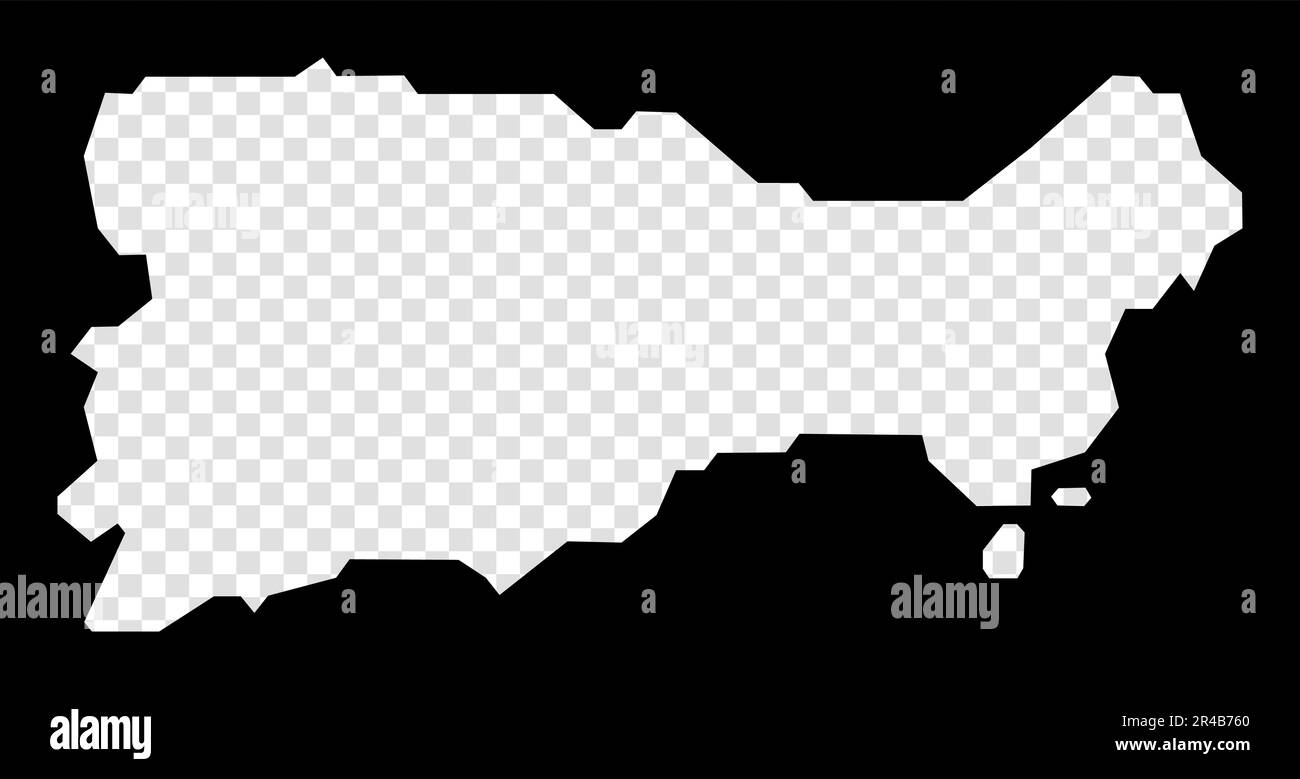 Stencil map of Capri. Simple and minimal transparent map of Capri ...
