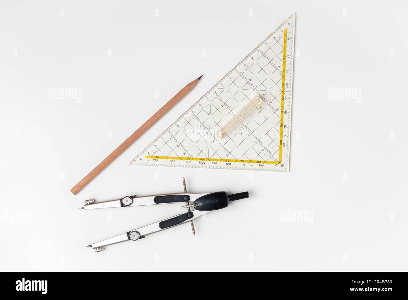 Writing and drawing utensils, school supplies, pencil, compass, ruler ...