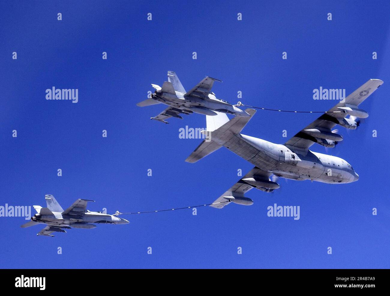 US Navy Two U.S. Navy F-A-18 Hornets assigned Strike Fighter Squadron ...