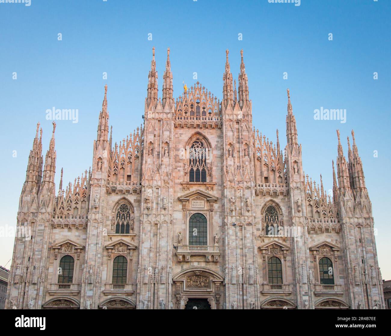 The famous landmark of Milano city, Italy Stock Photo - Alamy