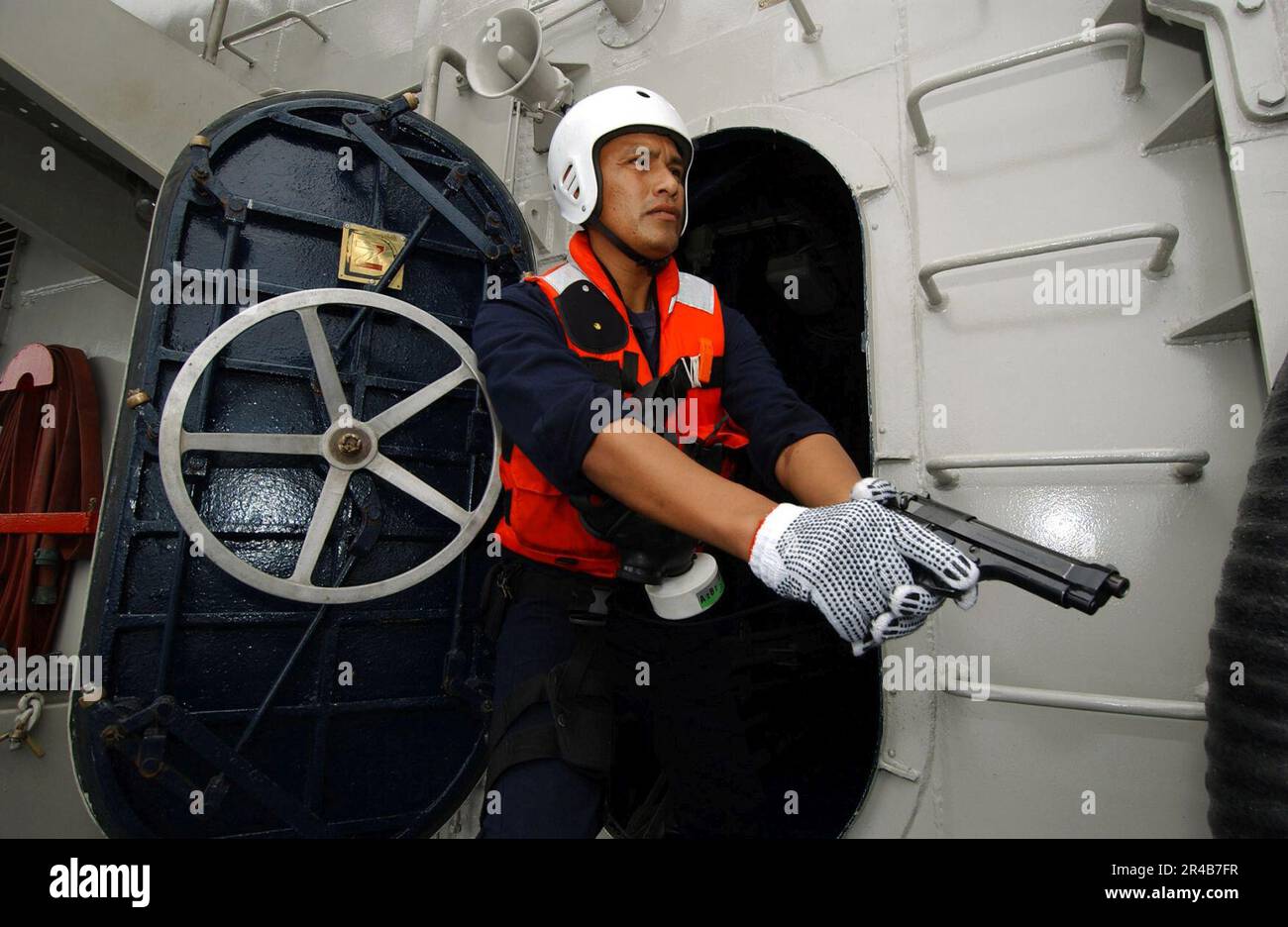 US Navy A Peruvian Navy crewman takes part in a maritime interdiction ...