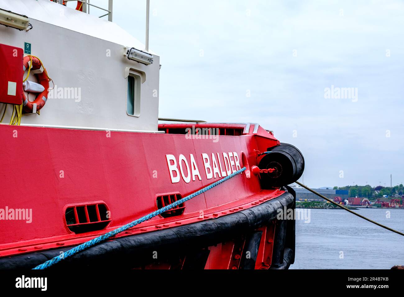 Stavanger, Rogaland, Norway, May 19 2023, Boa Balder Working Tug Boat ...