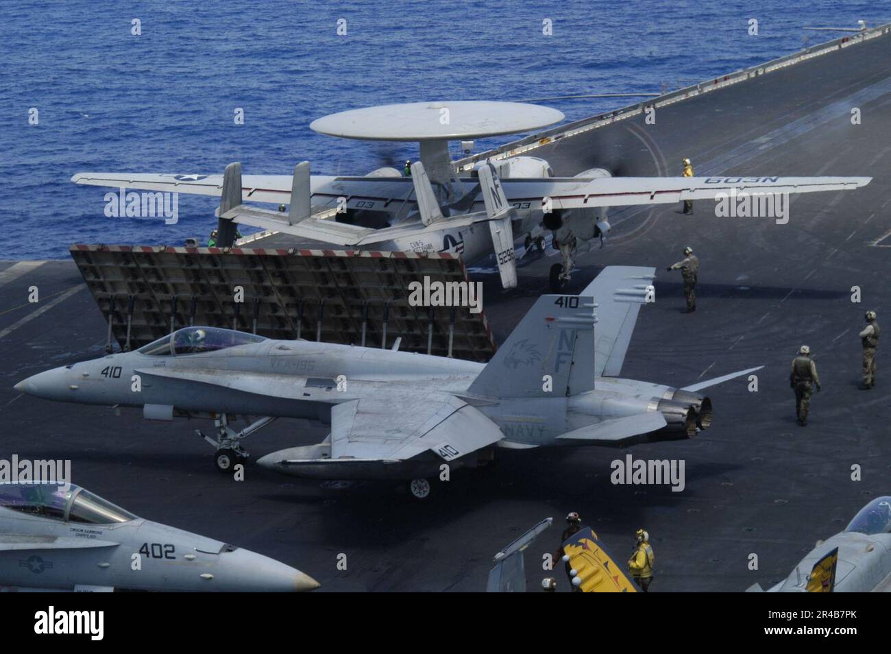 US Navy An E-2C Hawkeye, assigned to the Liberty Bells of Carrier ...