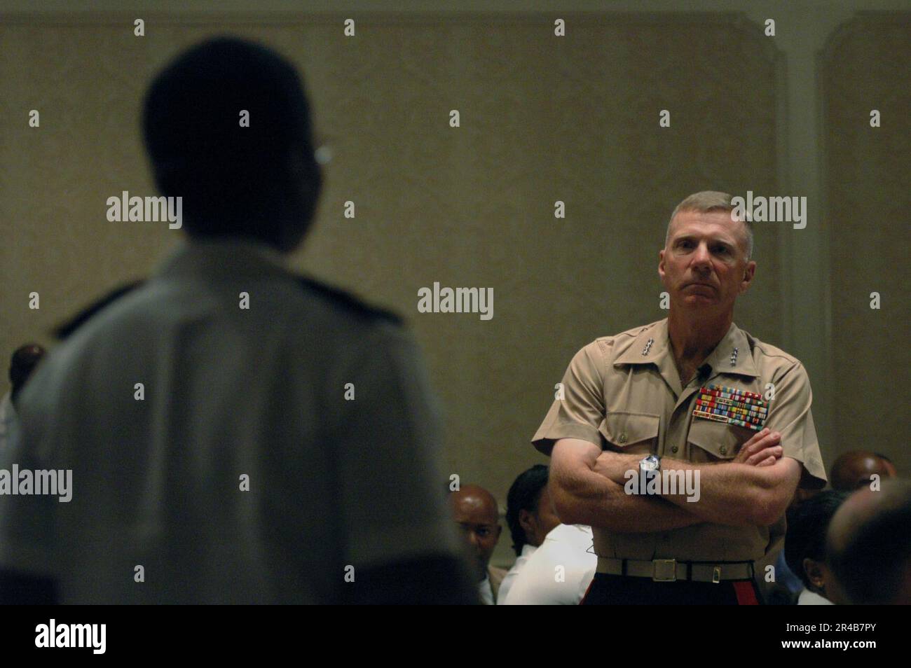 US Navy Commandant of the Marine Corps Gen. Michael W. Hagee takes ...