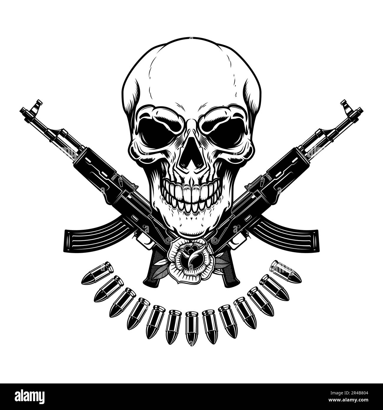 Crossed rifles badge Cut Out Stock Images & Pictures - Alamy