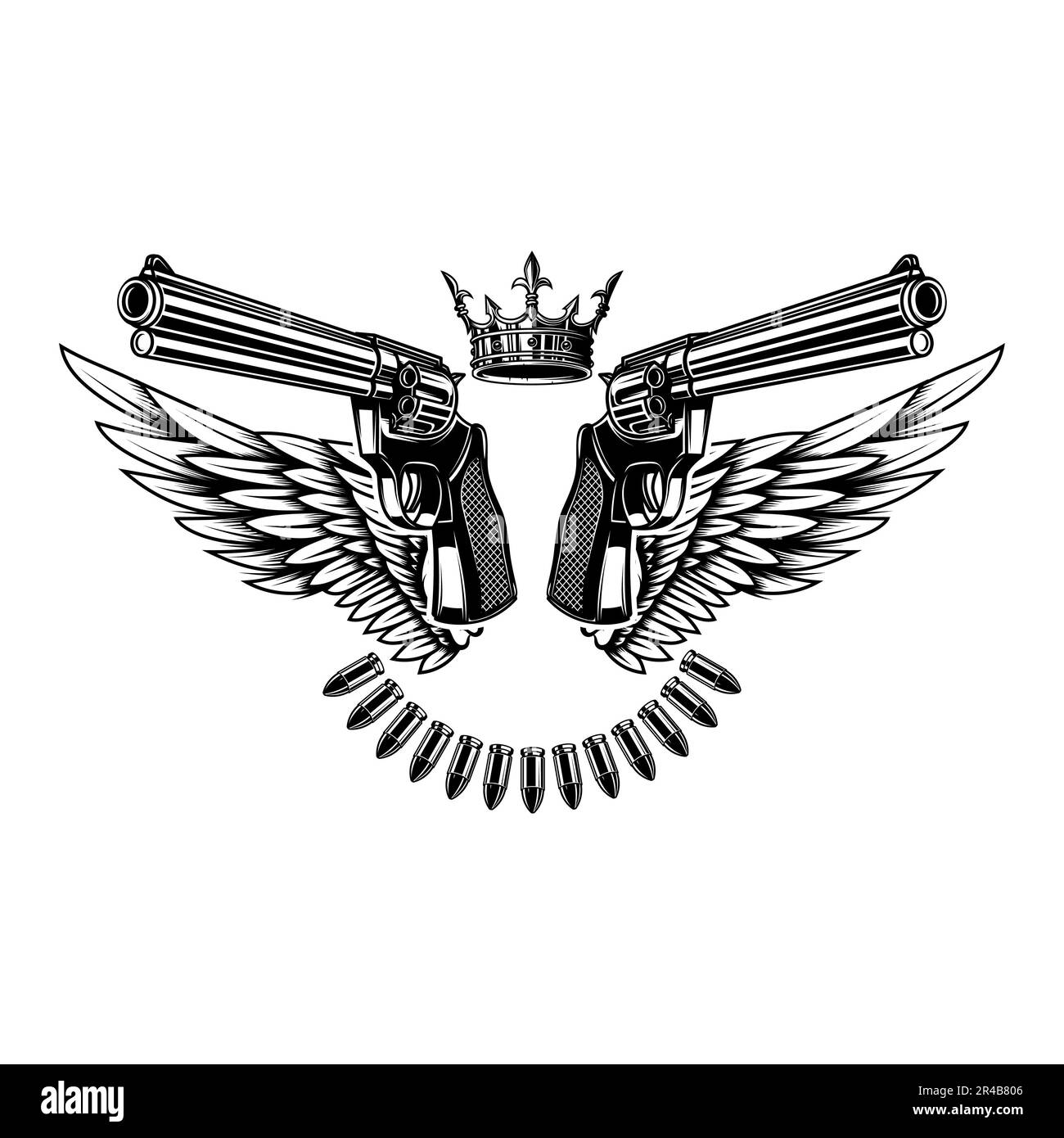 Revolver wing black hi-res stock photography and images - Alamy