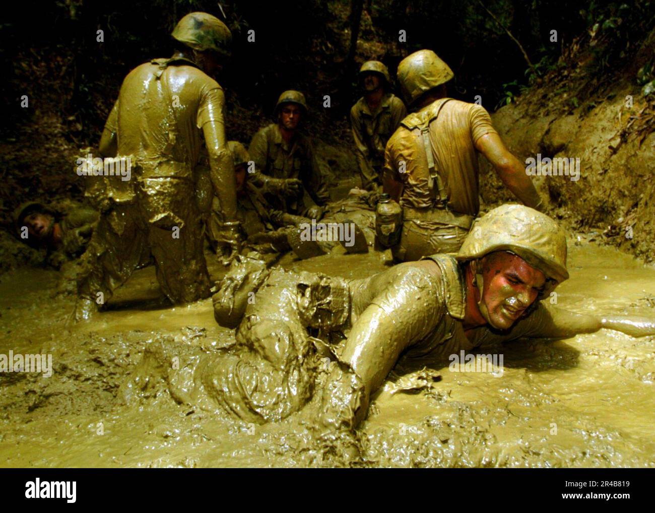 US Navy U.S. Navy Construction Electrician 2nd Class struggles through ...