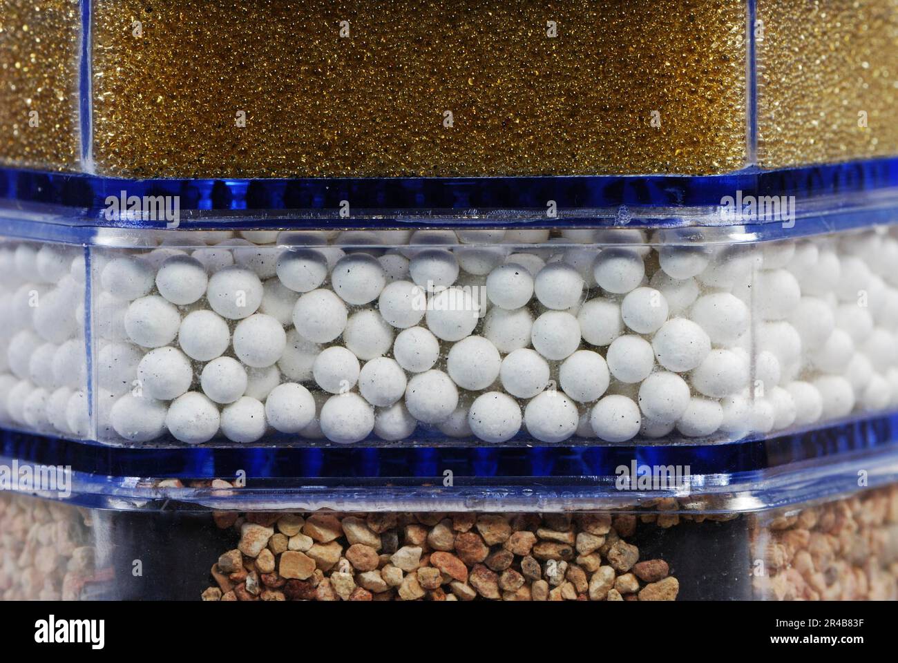 Water purification filter with activated charcoal and other filter ...