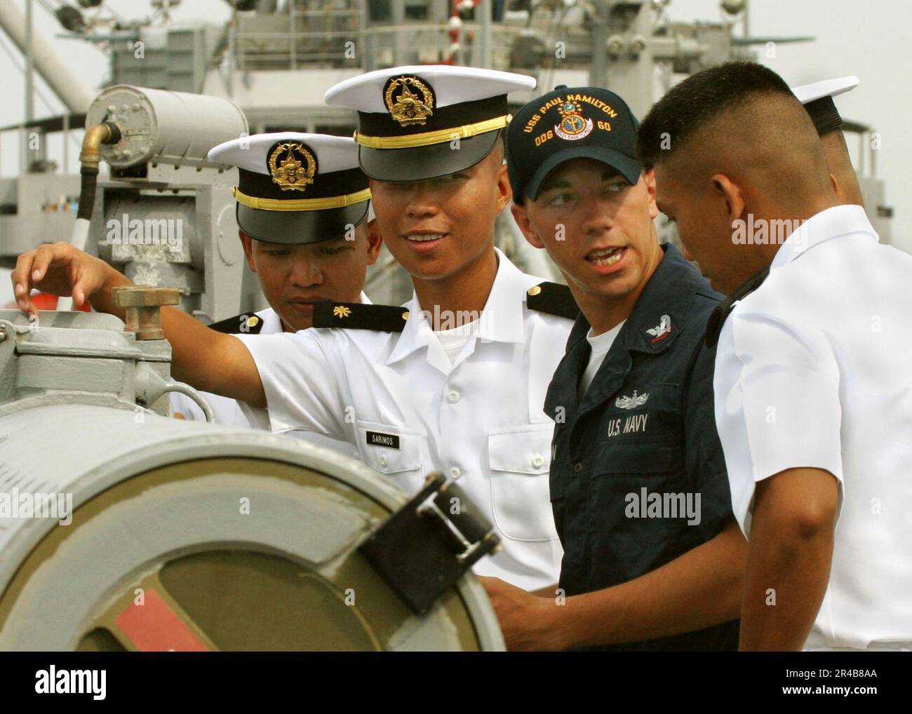 US Navy Torpedoman's Mate 3rd Class assigned to the guided missile ...