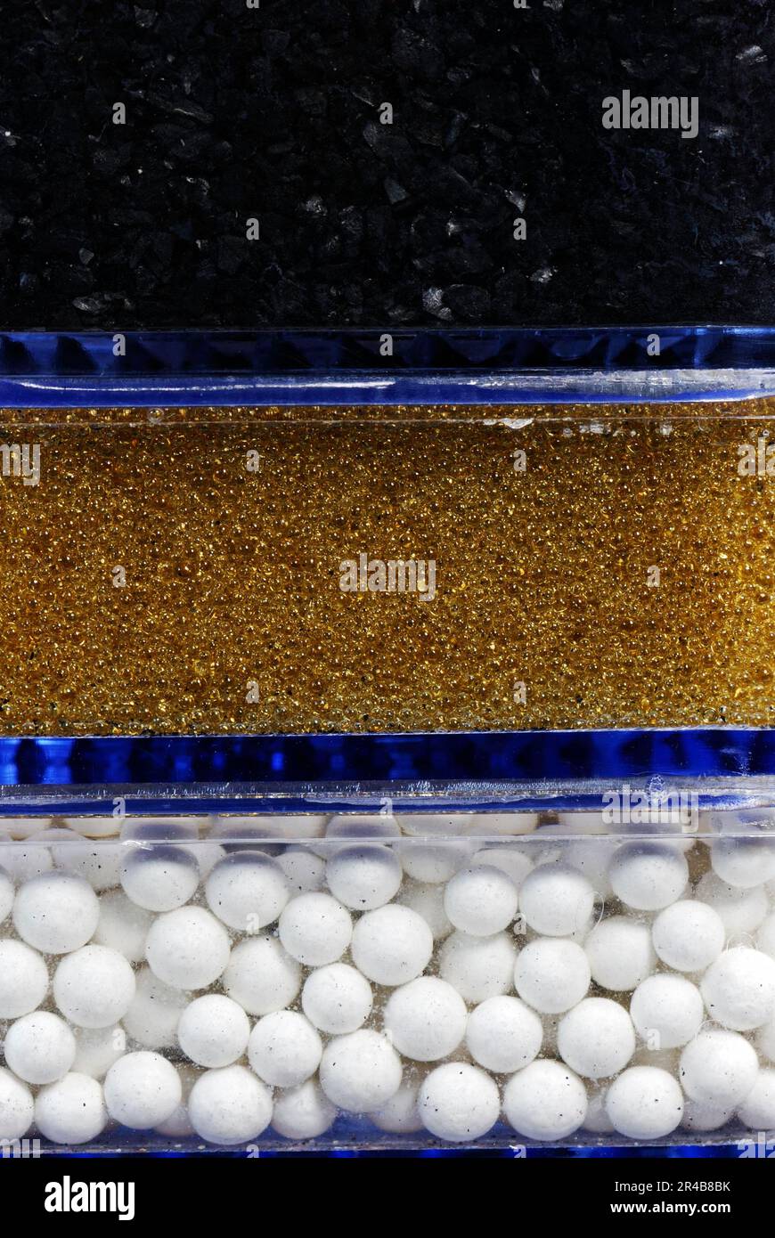 Water purification filter with activated charcoal and other filter ...