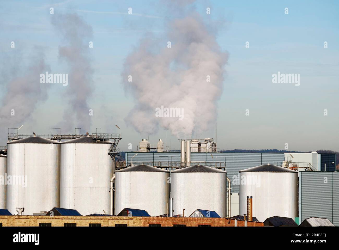 Air pollution at a chemical factory Stock Photo - Alamy
