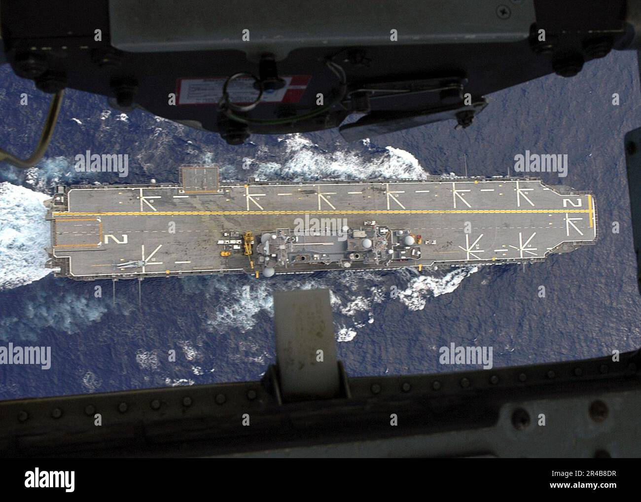 US Navy A view of the amphibious assault ship USS Saipan (LHA 2) from ...
