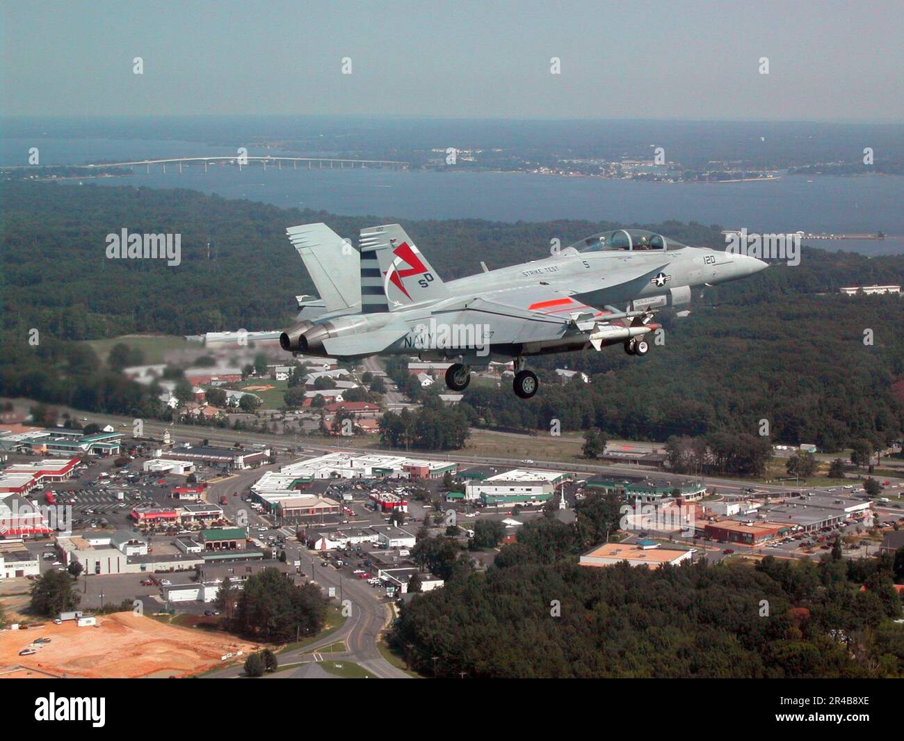 US Navy An F-A-18F Super Hornet, assigned to the Salty Dogs of Air Test ...