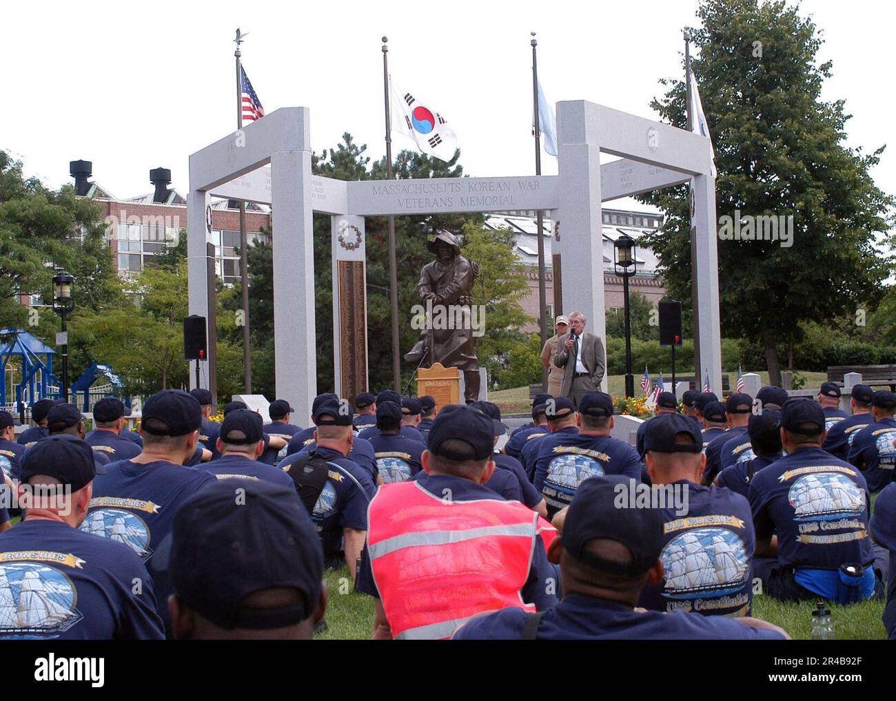 US Navy Medal of Honor recipient Capt. (ret) talks to the chief petty ...