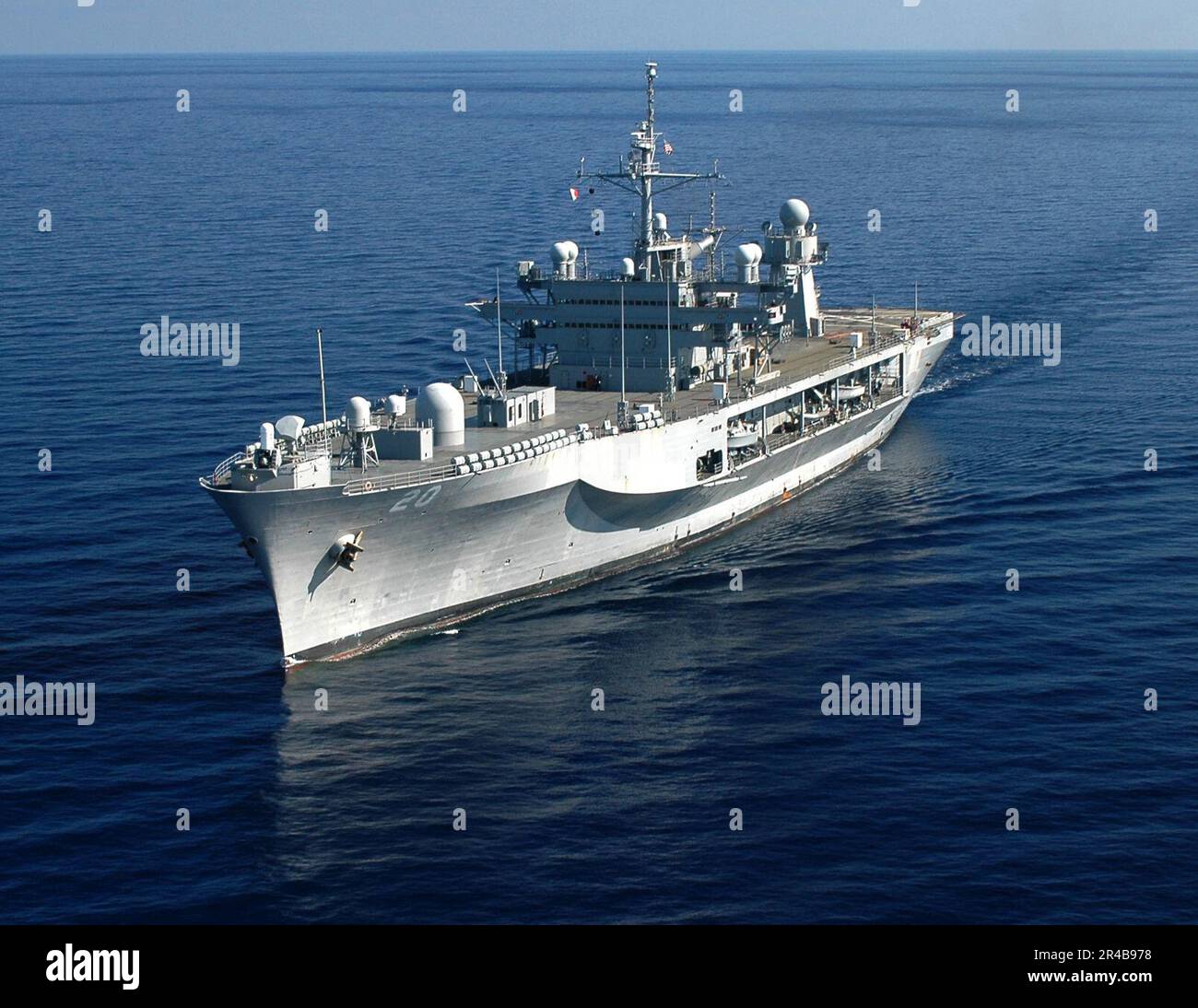US Navy The USS Mount Whitney (LCC 20), is underway with Sailors and ...