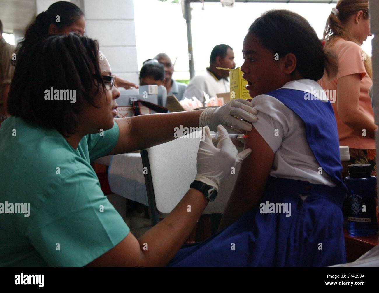 US Navy Hospital Corpsman 2nd Class assigned to the amphibious assault ...