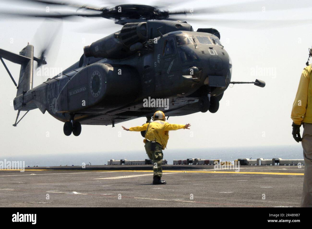 US Navy An MH-53E Sea Dragon, assigned to the Blackhawks of Helicopter Mine Countermeasures ...
