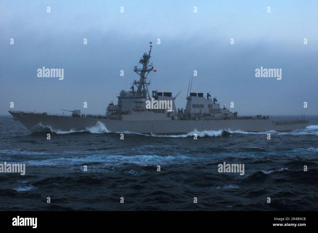 US Navy The guided missile destroyer USS Curtis Wilbur (DDG 54) steams ...