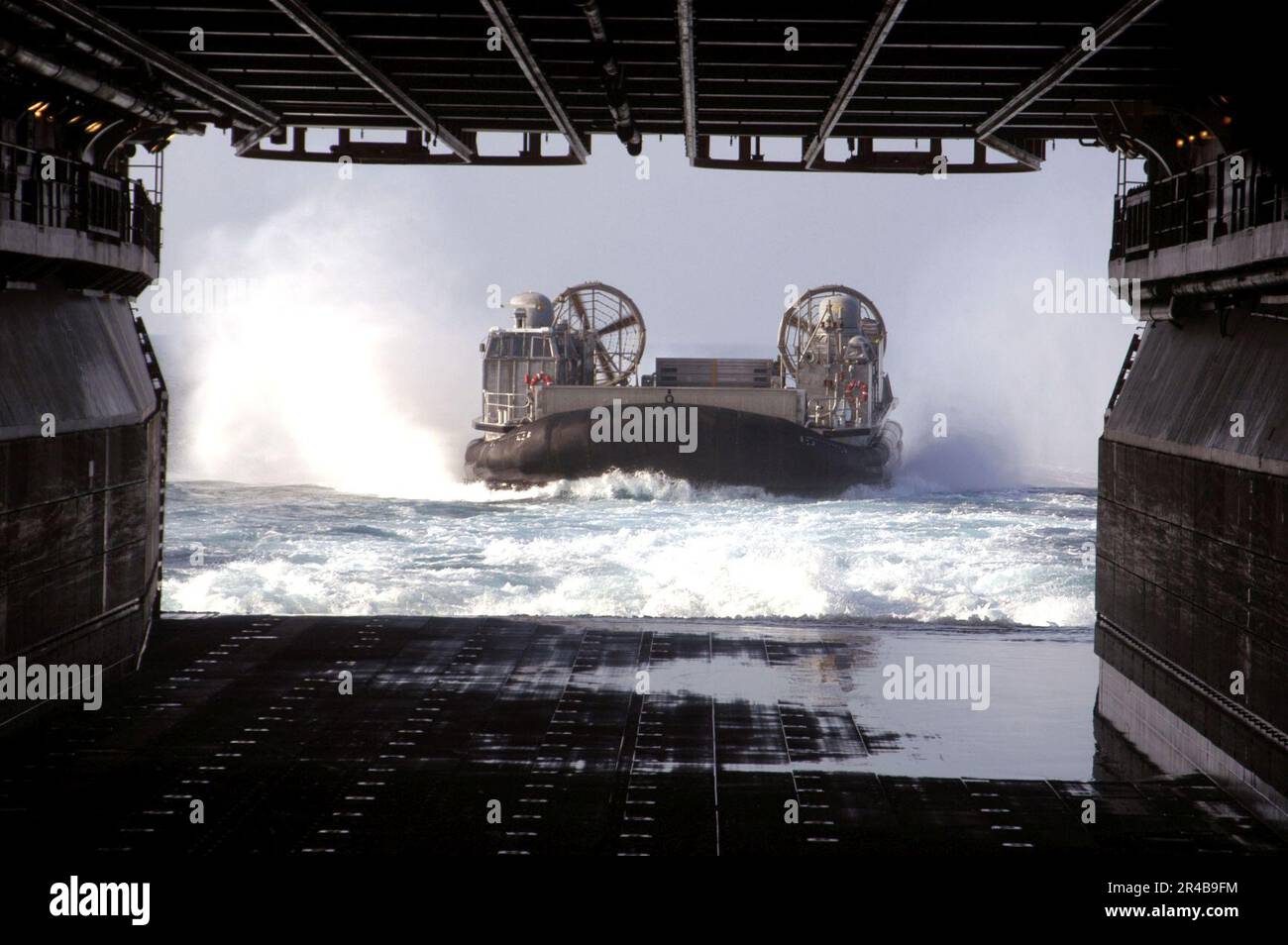 US Navy A Landing Craft Air Cushion (LCAC) assigned to Naval Surface ...