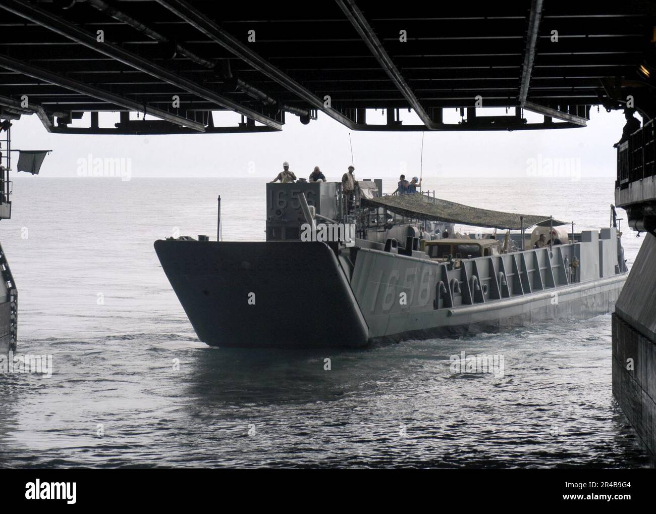 US Navy A Landing Craft, Utility (LCU) assigned Assault Craft Unit Two ...