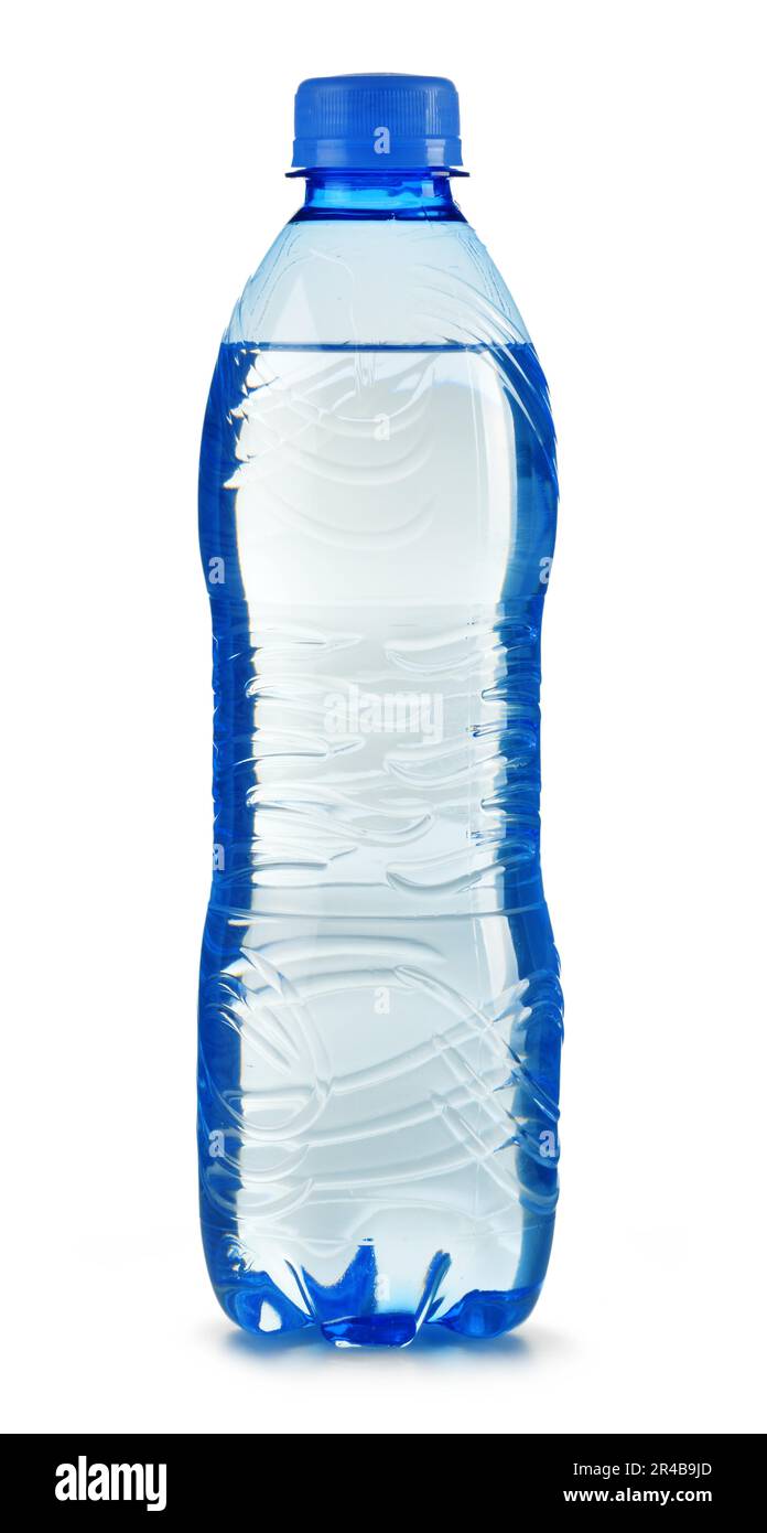Polycarbonate plastic bottle of mineral water isolated on white background Stock Photo - Alamy