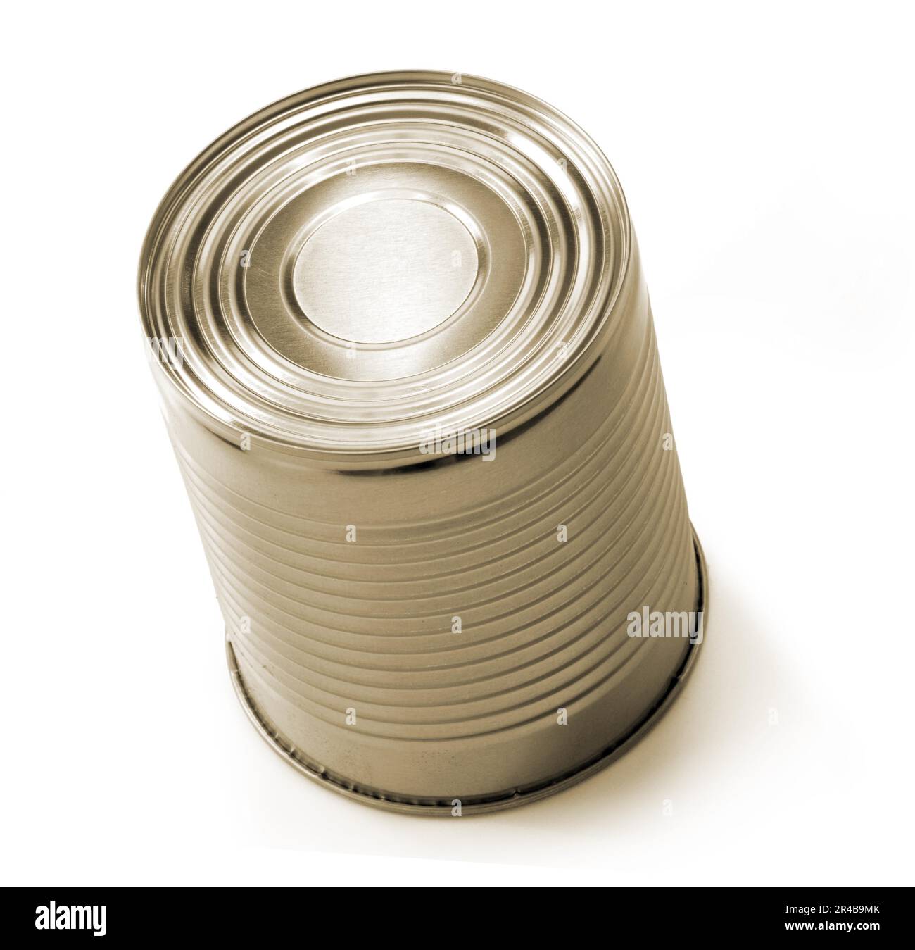 Tin can isolated on white background. Processed food Stock Photo - Alamy
