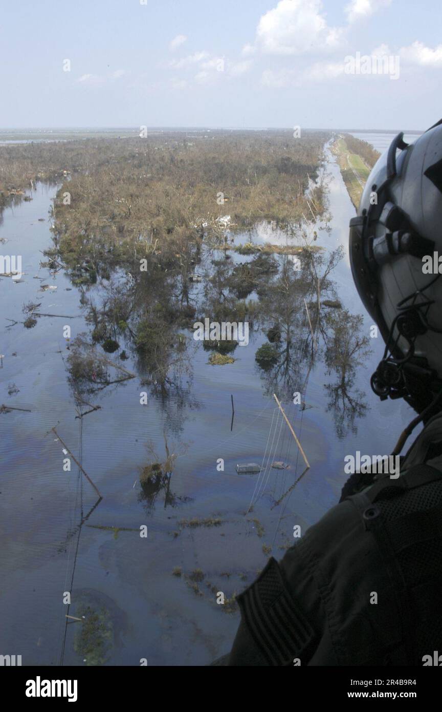 US Navy An air crew member from Helicopter Sea Combat Squadron Two ...