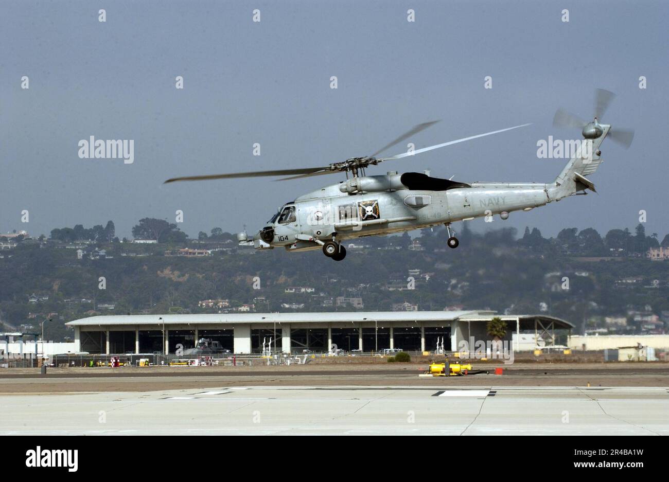 US Navy An SH-60B Seahawk helicopter, assigned to Helicopter Anti ...