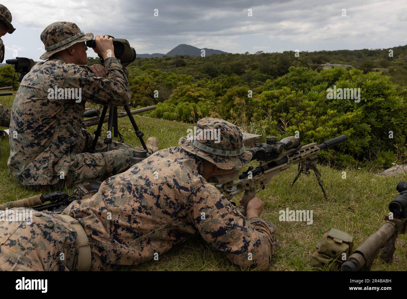 A U.S. Marine with the maritime raid force, 31st Marine Expeditionary ...