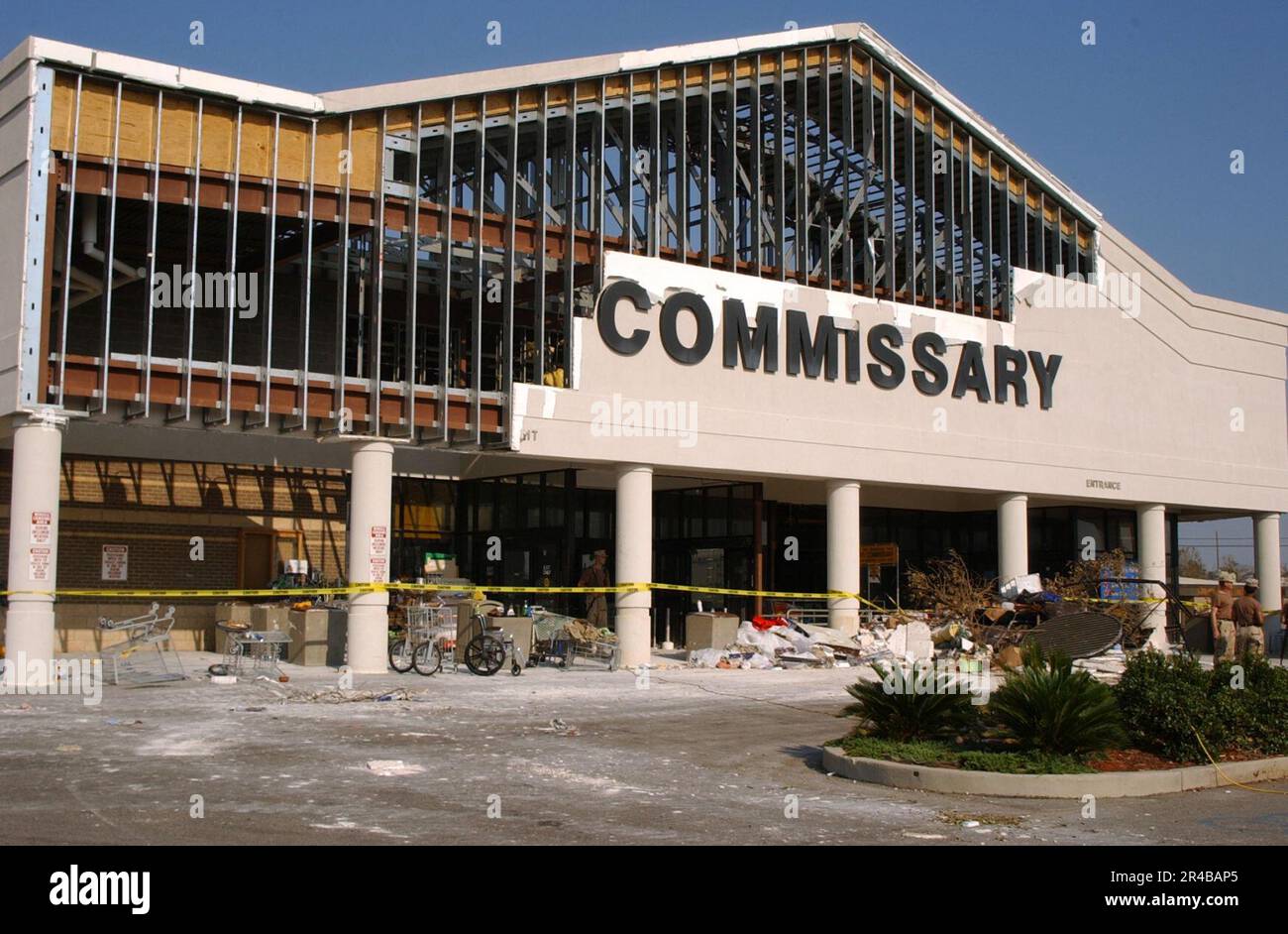 US Navy Front view of the Naval Construction Battalion Center (NCBC ...