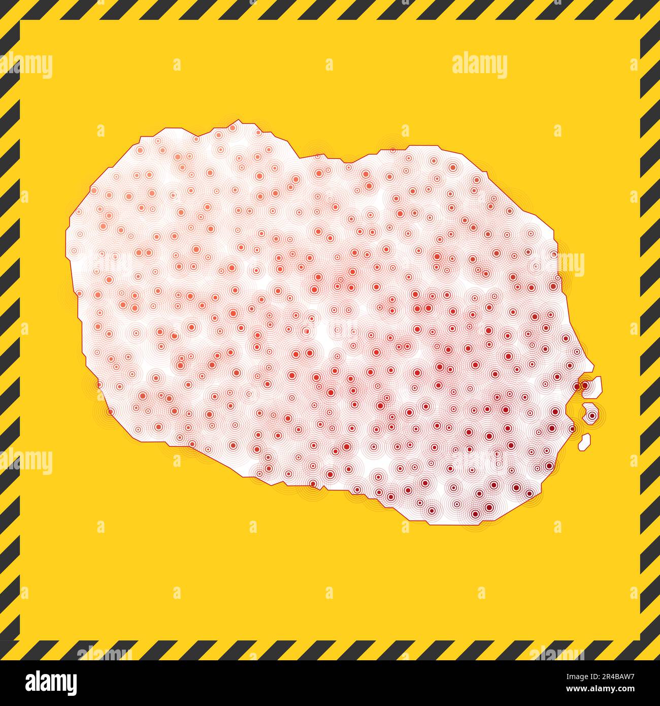 Cook Islands closed - virus danger sign. Lockdown island icon. Black ...