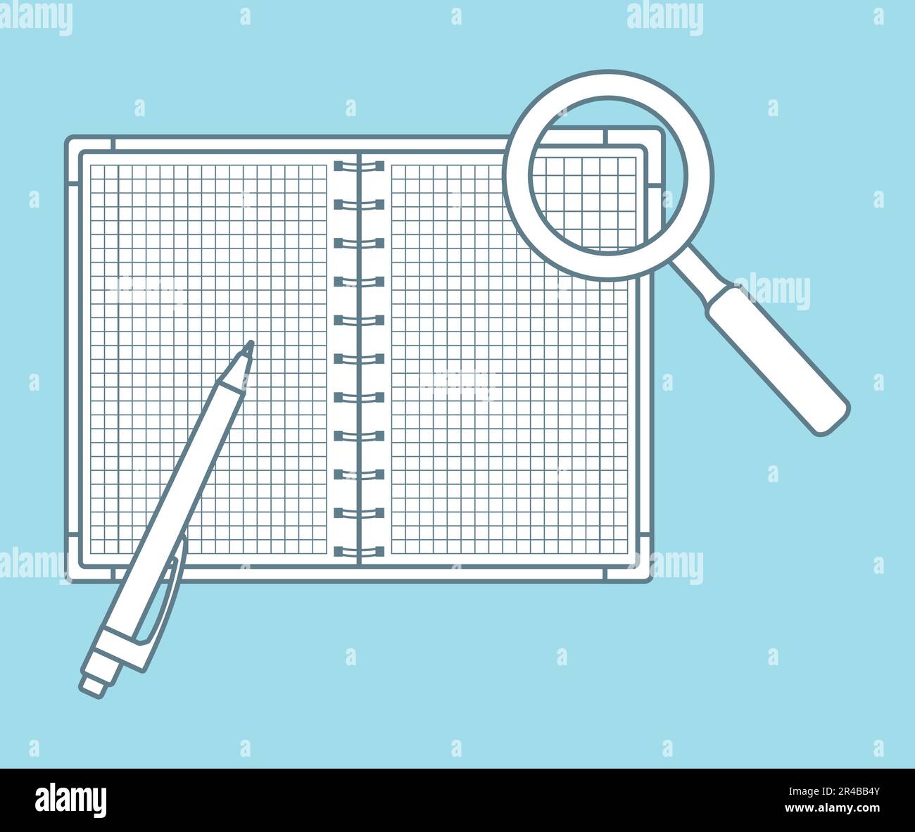 Vector illustration Stationery items for school. Goods for training ...