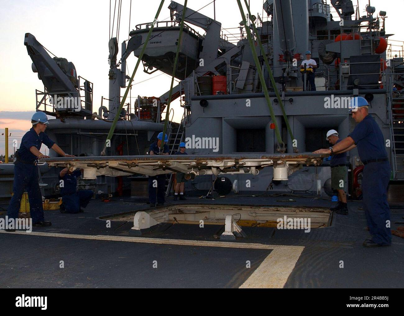 US Navy U.S. Navy Sailors aboard the rescue and salvage ship USS ...