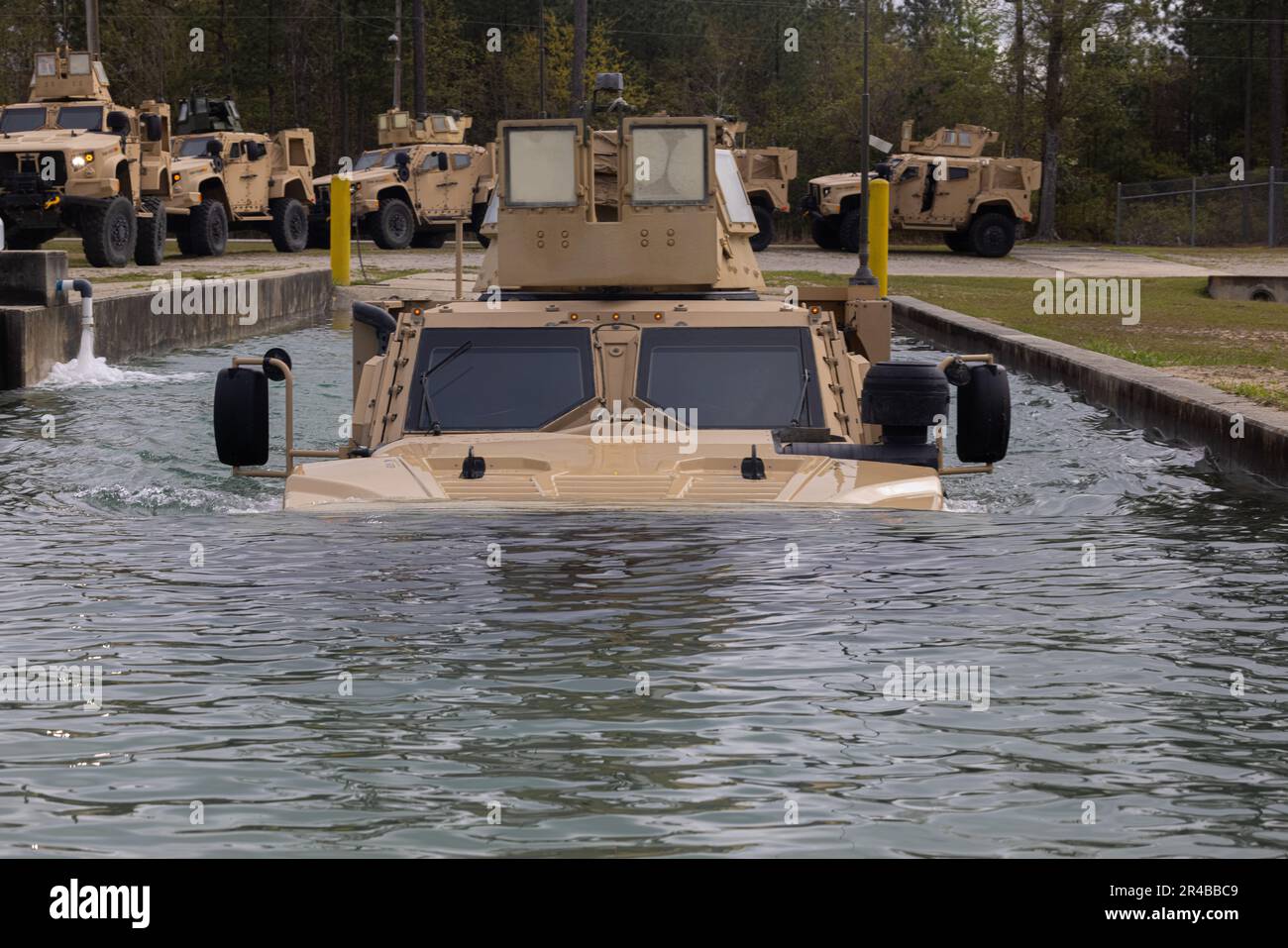 U.S. Marines 6th Marine Regiment, 2d Marine Division conduct a fording ...