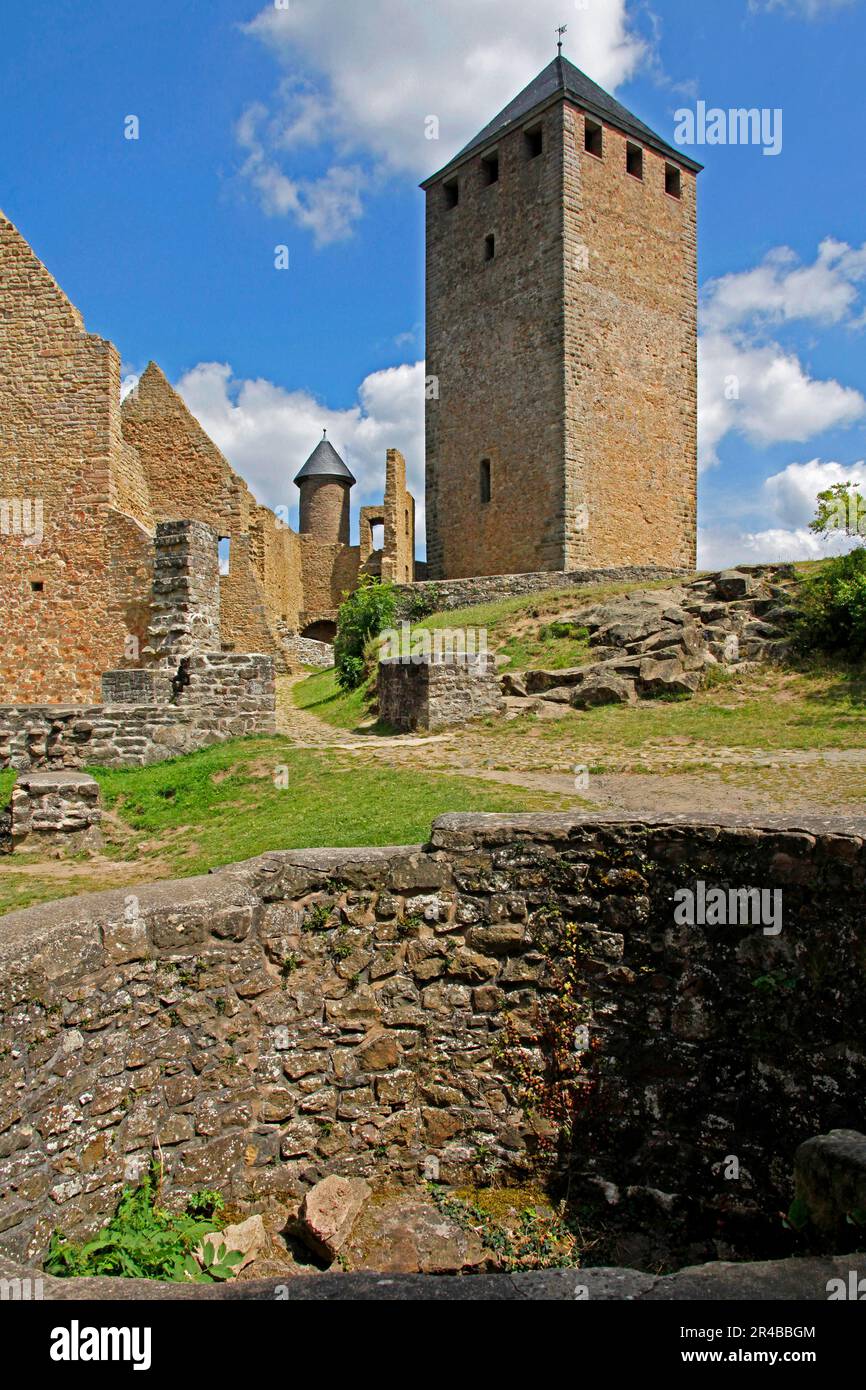 Lichtenberg Castle, built around 1200, Kusel district, Rhineland ...