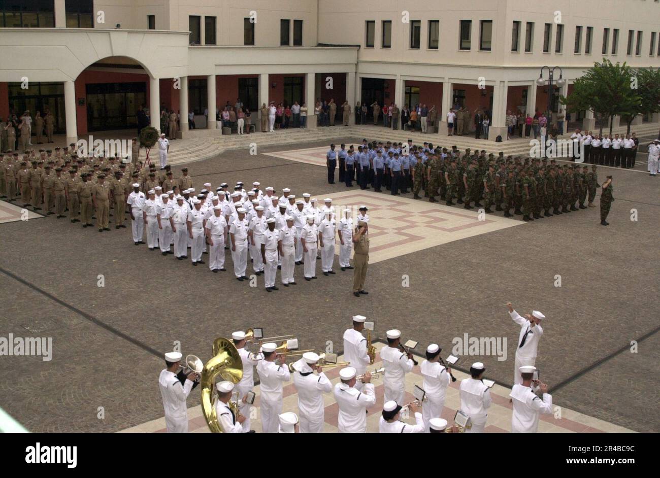 US Navy Naval Support Activity (NSA), Naples holds a memorial service ...