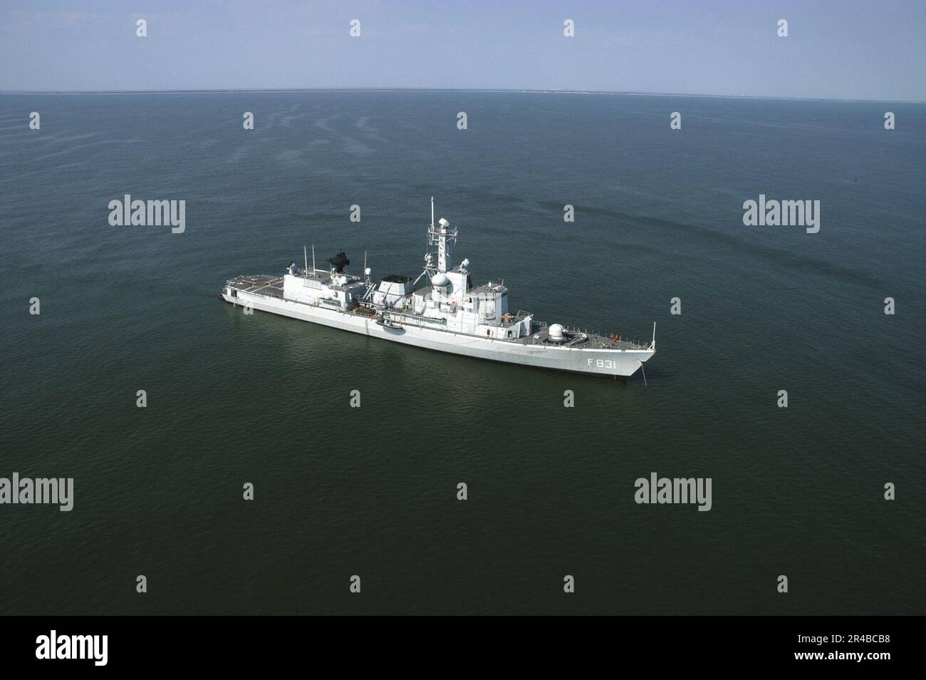 US Navy The Dutch frigate HMS Van Amstel (F-831) sits anchored off the ...