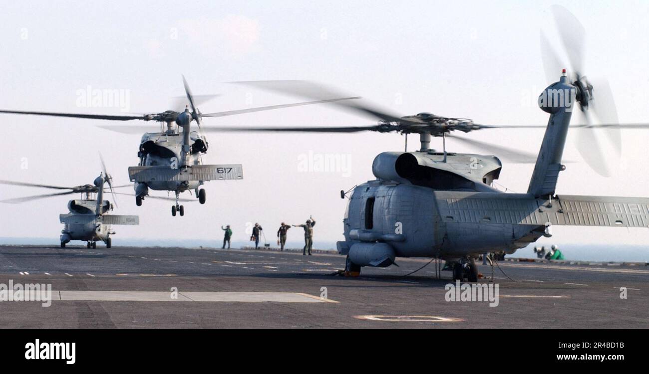 US Navy An SH-60 Seahawk helicopter assigned to the Dusty Dogs of ...