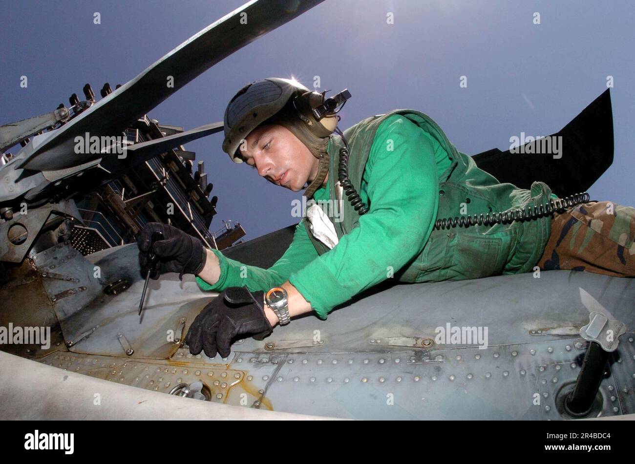 US Navy Aviation Structural Mechanic Airman assigned to the Indians of ...