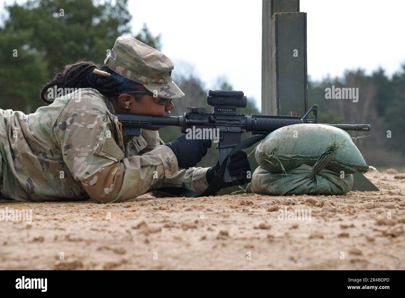 U.S. Army Spc. Briana Jean-Jacques with U.S. Army Garrison Stuttgart ...
