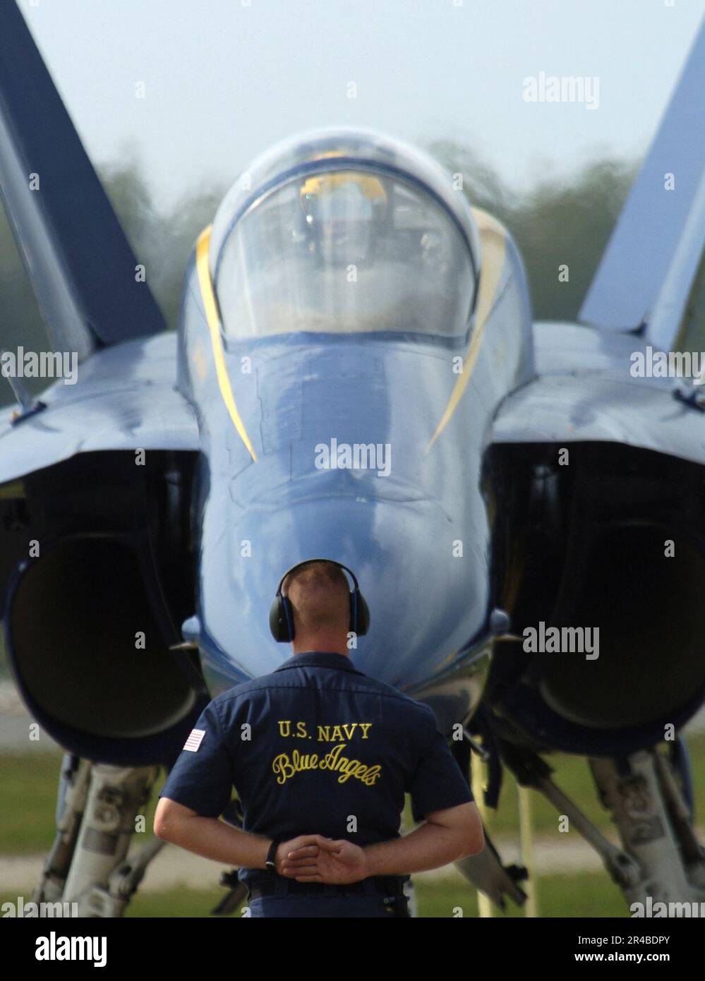 US Navy A crew chief assigned to the U.S. Navy flight demonstration ...