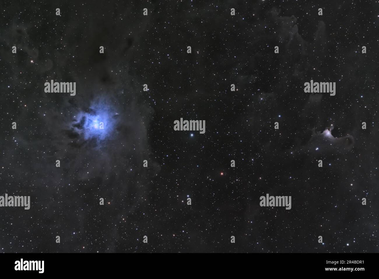 This image features the large open astronomy cluster, NGC, and the red ...