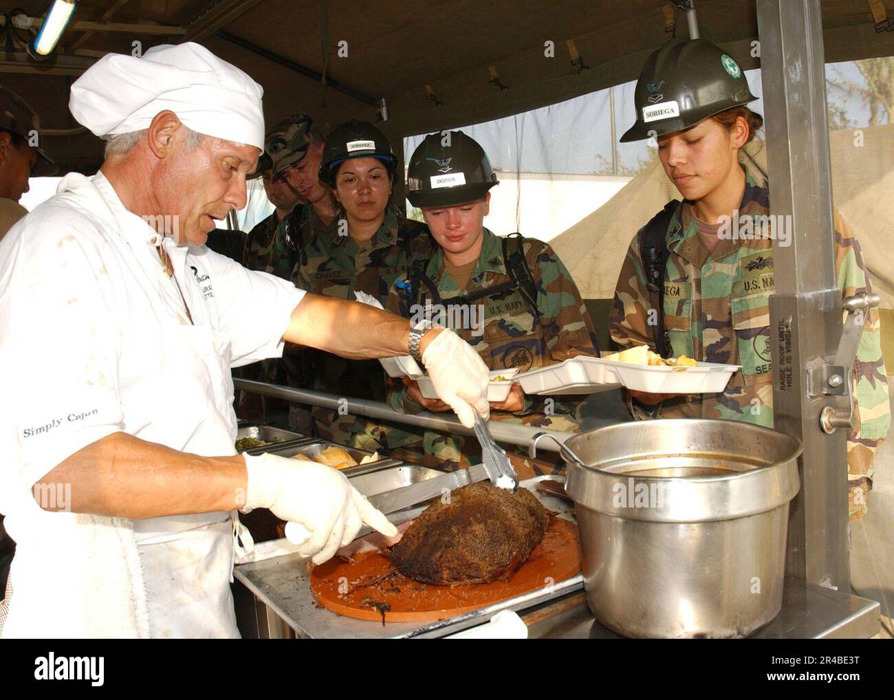 US Navy Meal served during Hurrican Katrina relief efforts by NMCB-40 ...
