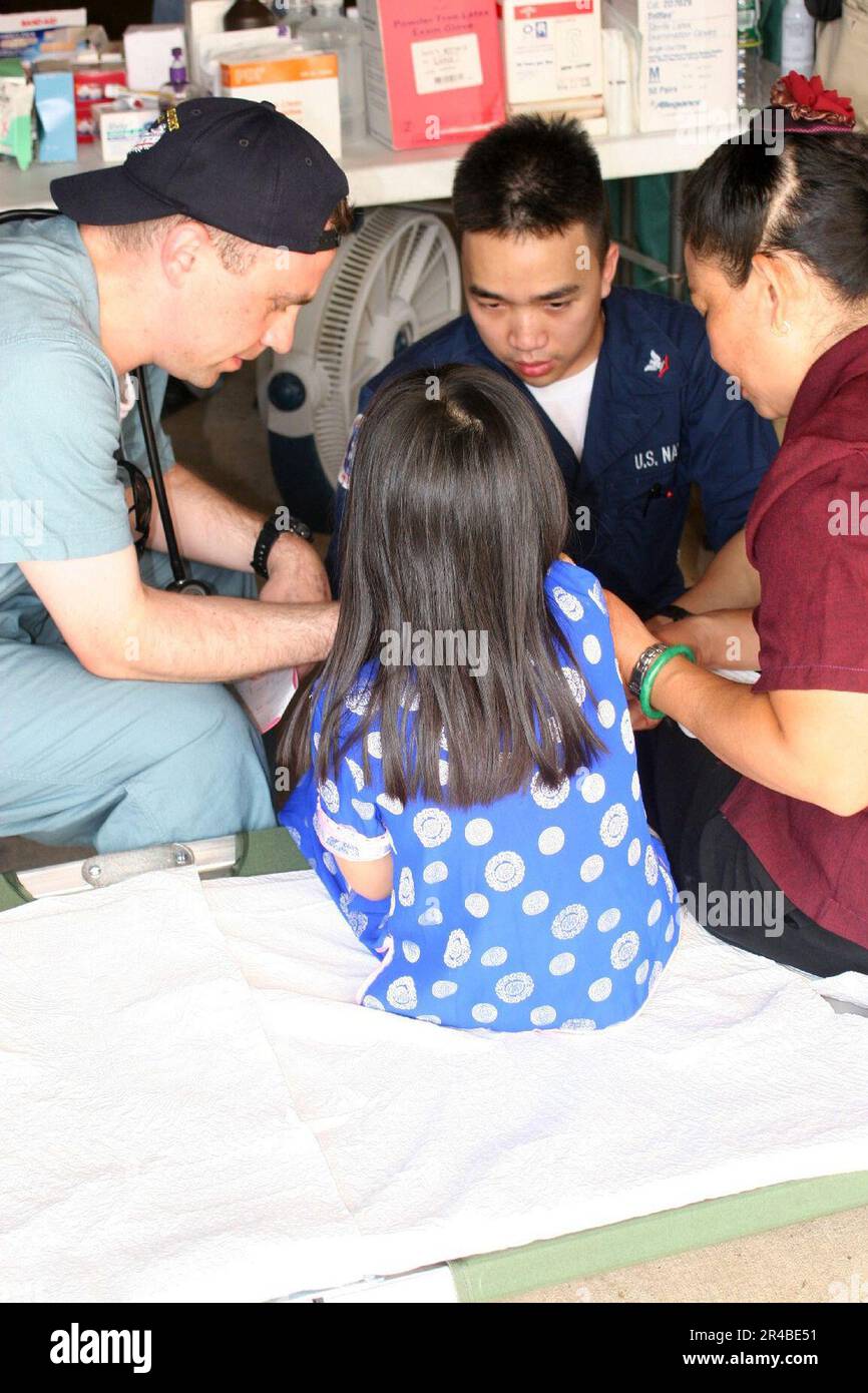 US Navy U.S. Navy Hospital Corpsman assigned to the Military Sealift ...