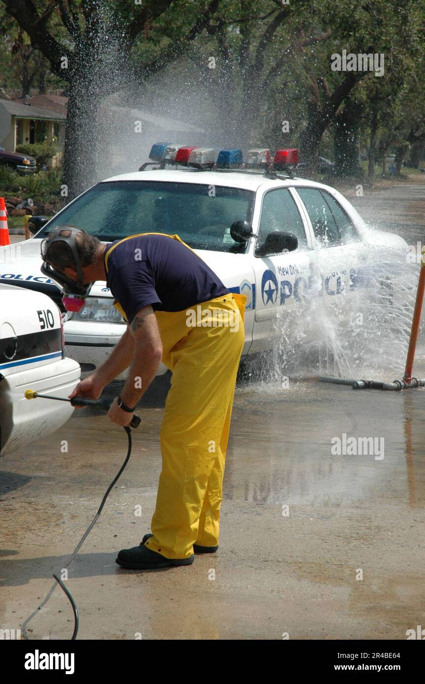 US Navy the New York City Fire Department, sprays a New Orleans Police ...